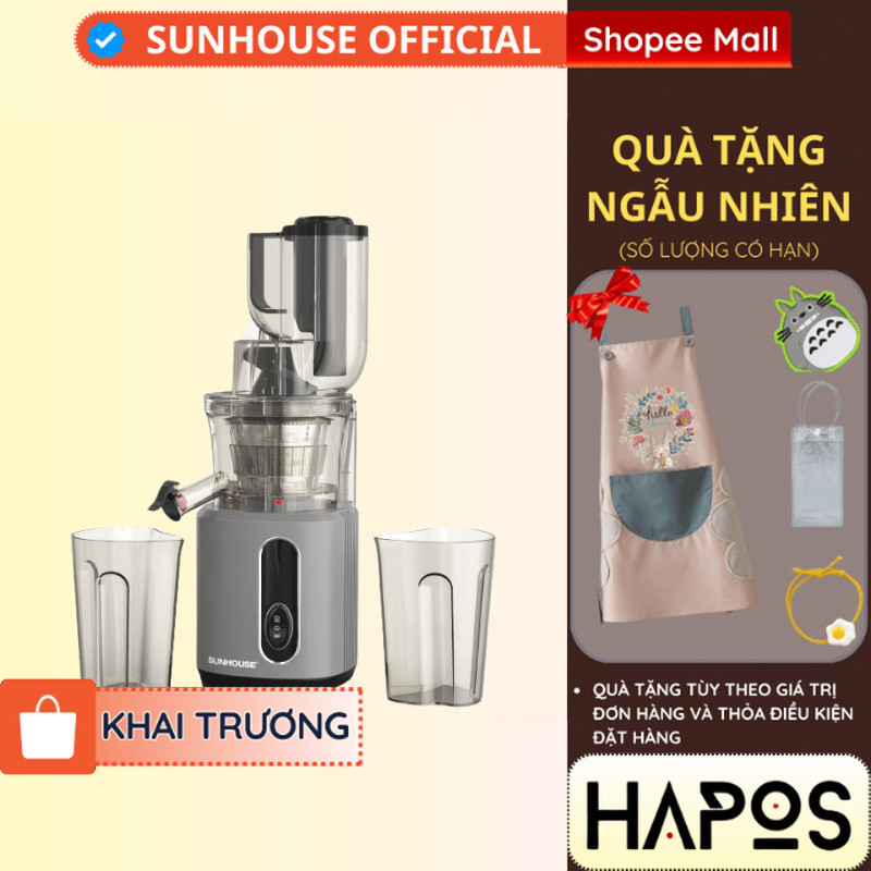 Genuine SUNHOUSE slow juicer SHD5503, 240W capacity, PUREMAX filter ...