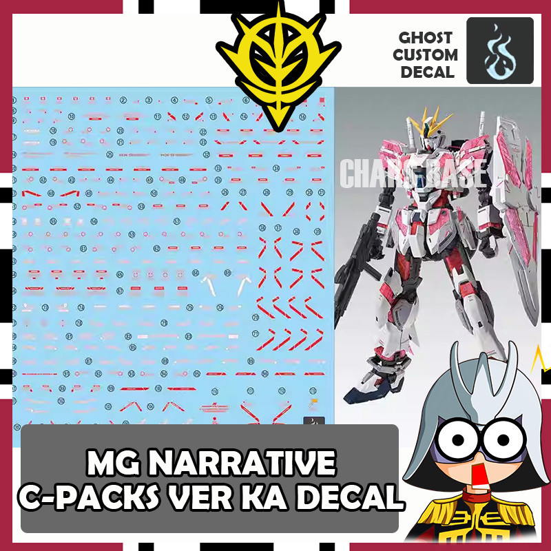 COPY GHOST DECAL MG 1/100 NARRATIVE C-PACKS VER KA DECAL | Shopee Malaysia