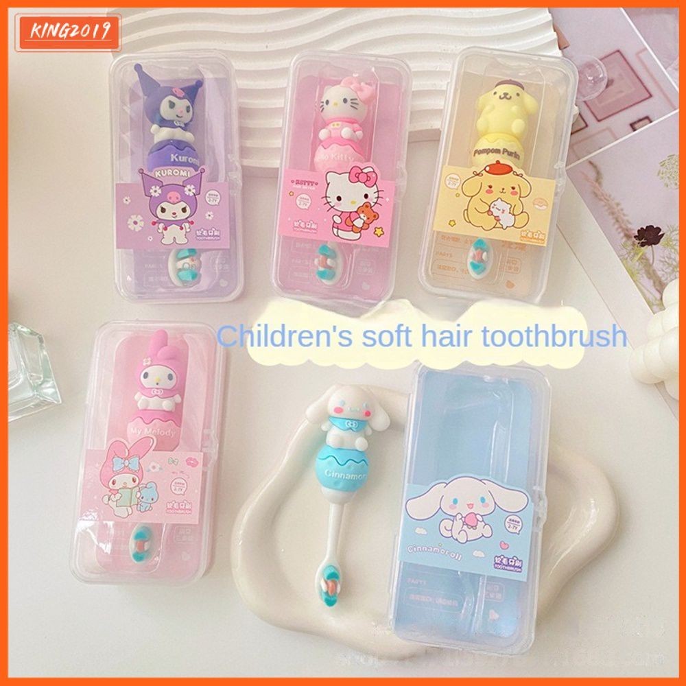 Sanrio Toothbrush Kawaii Cartoon Cinnamoroll Kuromi Kids Household ...