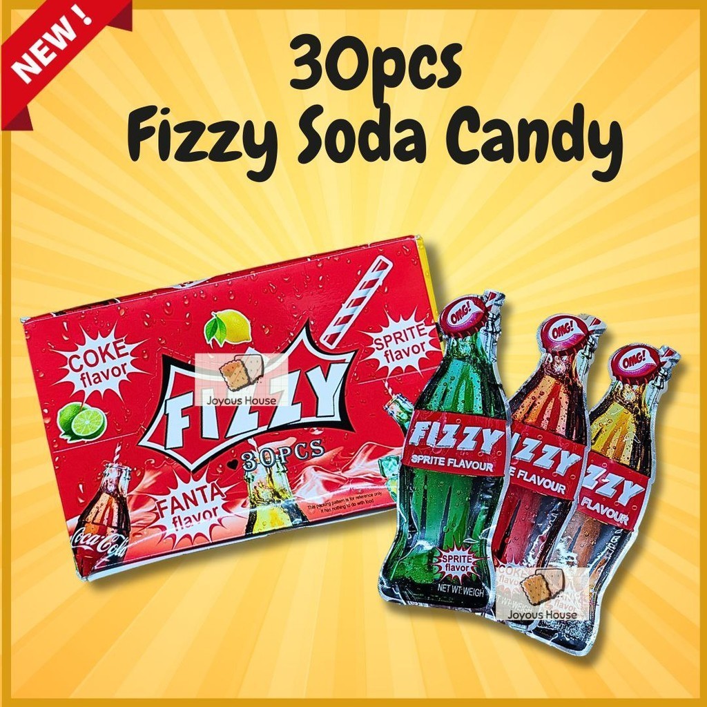 30pcs Leanseng Fizzy soda Powder Candy Coke Sprite flavour | Shopee ...