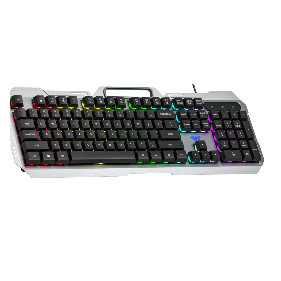 Keyboard AULA F2023 Fake Mechanical Keyboard With LED Gaming Genuine ...