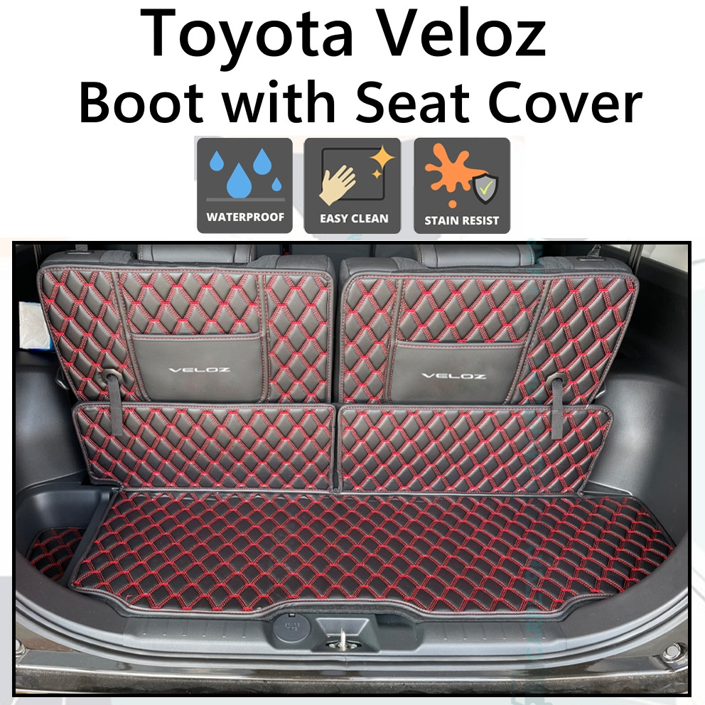 Toyota Veloz Car Boot Liner with Seat Cover Cargo Boot Mat Carpet ...