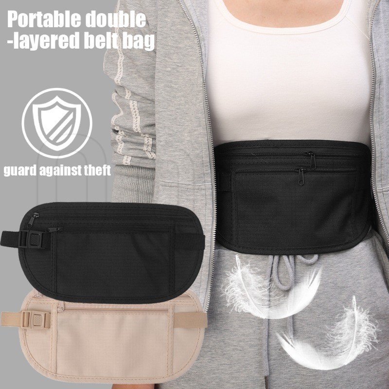Invisible Waist Bag - Travel Cloth Pouch - Portable Hidden Wallet ...