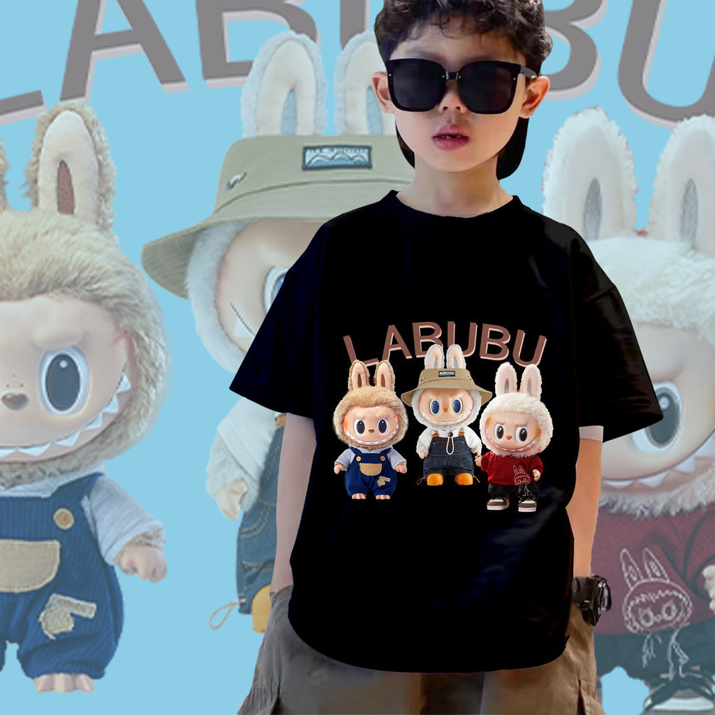 PopMart LABUBU Graphic T-Shirt - Women's Oversized Casual Top Fashion ...