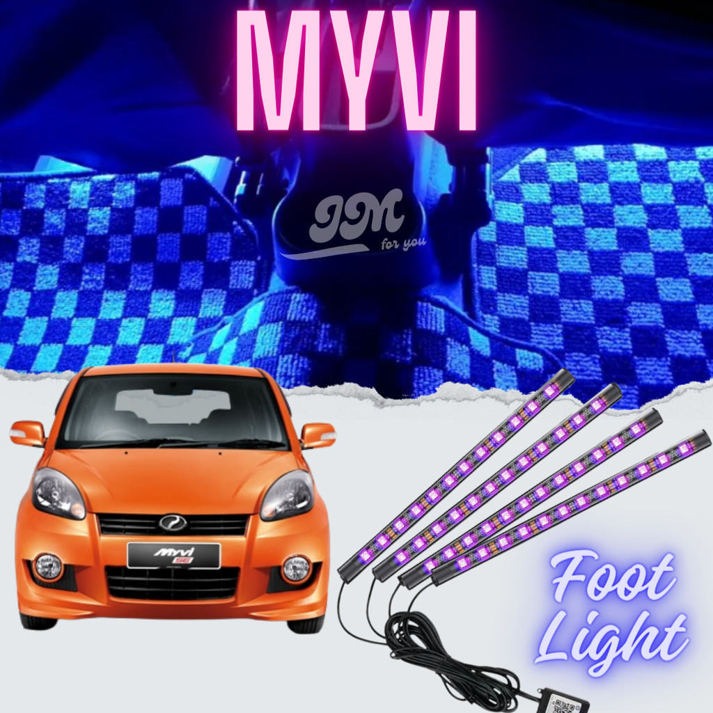 MYVI OLD EZi SE LED FOOT LIGHT RGB Floor Ambient Light Lampu Kaki ...