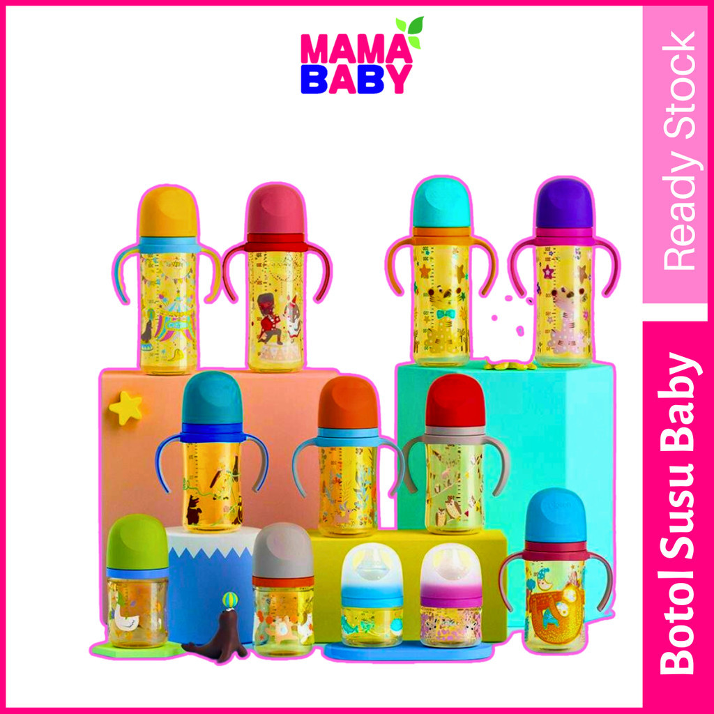 Botol Susu Baby New generation bottle PPSU wide neck botol susu baby 160&240ML Anti-colic Pigeon ...