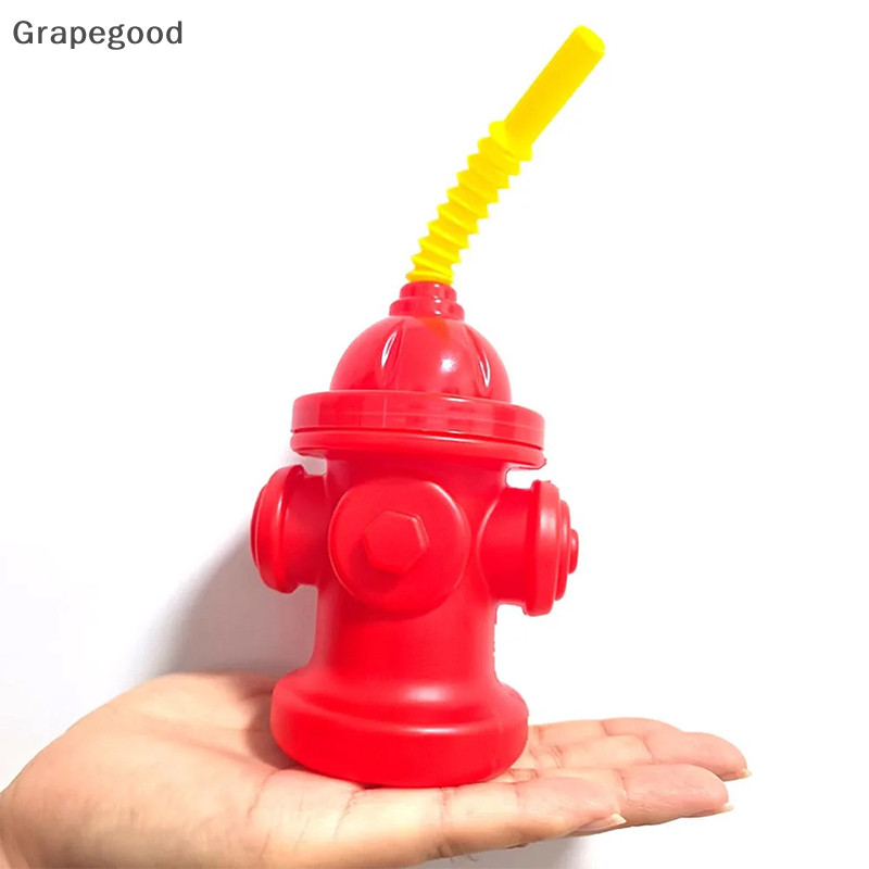 Grapegood Novel Fire Hydrant Straw Cup With Lid Suitable For ...