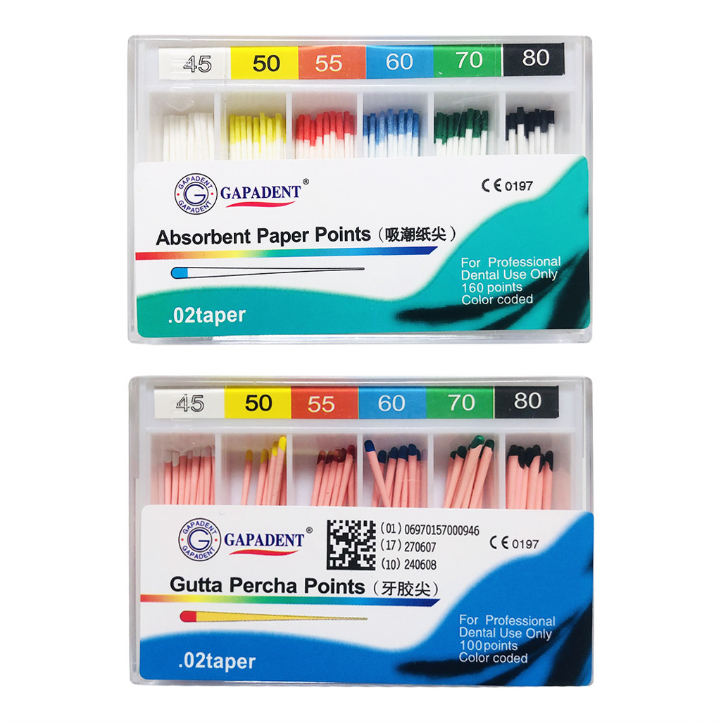 1 Box Dental Absorbent Paper Points/Gutta percha points 45-80 for ...