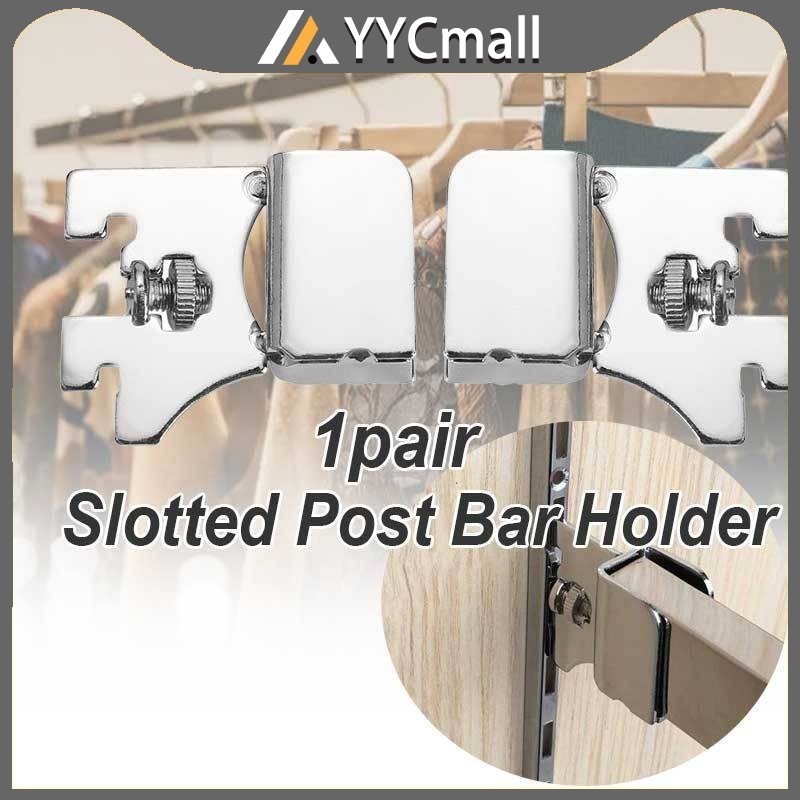 1pair Slotted Post Bar Holder Single Column For Center/Left/Right For ...