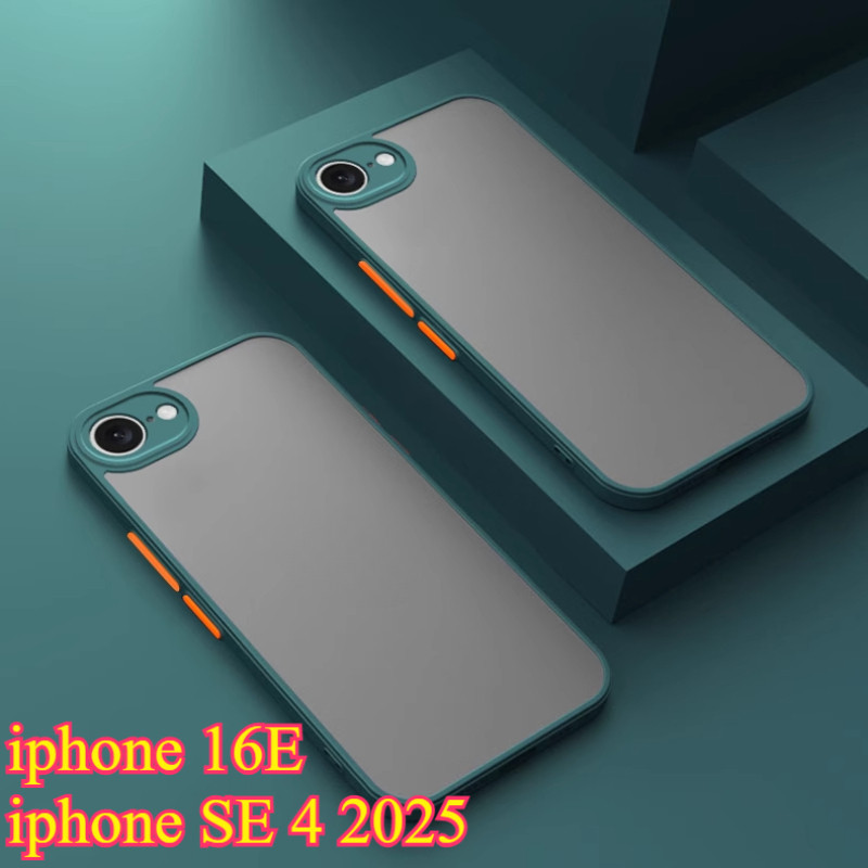 For Iphone 16E 16e SE4 2025 Case Matte Transparent Phone Back Cover for Iphone16 E 16 15 Pro Max ...