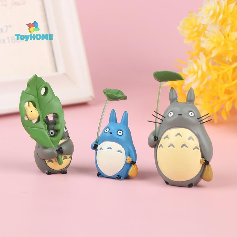 GPHA> 1Pc Totoro Figures Model Totoro Girl with Leaf Model Studio ...