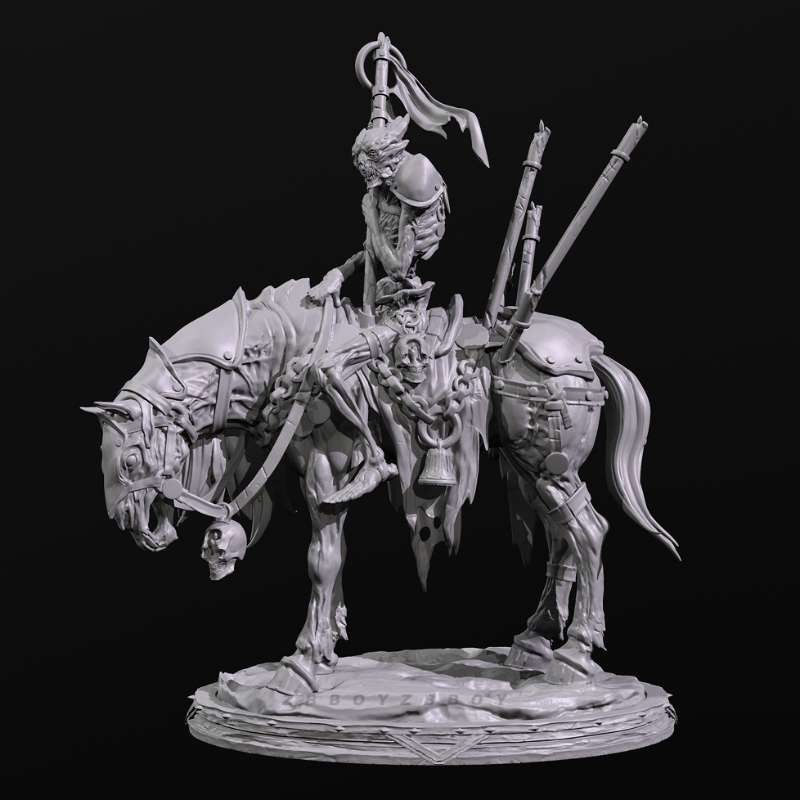 Full Height 60mm 90mm 110mm Zombie Knight Resin Soldier TD-7170/3D ...