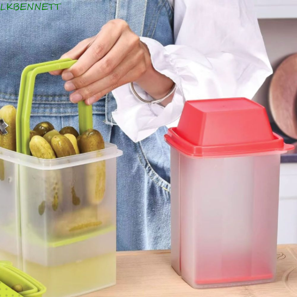 LKBENNETT Pickle Jar, Reusable BPA Free Pickles Container, Multipurpose ...