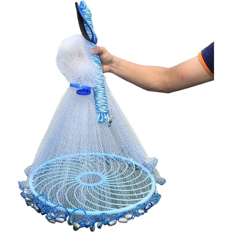 Jaring Pancing Separuh Jari Jaring Kecil Tebal Pemberat Plumbum Tangan ...