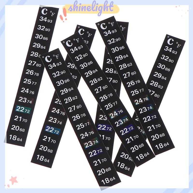 [Shinelight] 5Pcs Stick-on Sticker Thermometers Digital Aquarium Fish ...