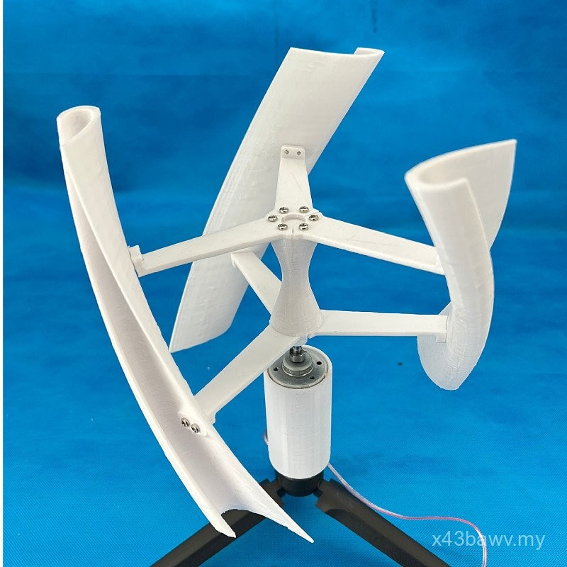 Bahan PAL Bercetak 3D Turbin Angin Mini Paksi Menegak Tanpa Brushless ...