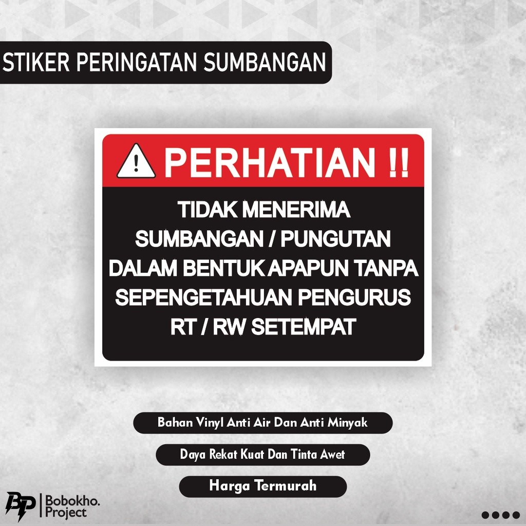 Sticker Does Not Accept Donations / Links in Any Form Without Seizin Rt ...