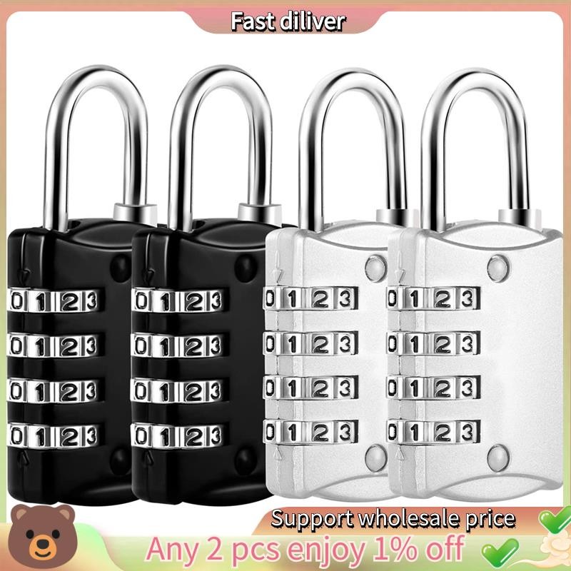 , 4 Digit Lock with Metal Code Lock, Weatherproof, Suitcase Lock ...