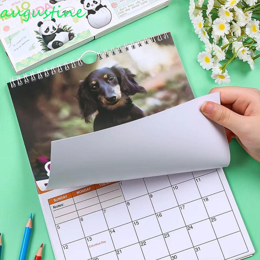 AUGUSTINE 2025 Calendar, 12 Month Hanging Sausage Dog Themed Calendar ...