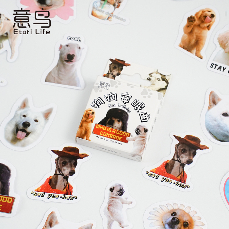 45pcs/box 【dog topic】Journal Scrapbooking Stickers, Fancy Design ...