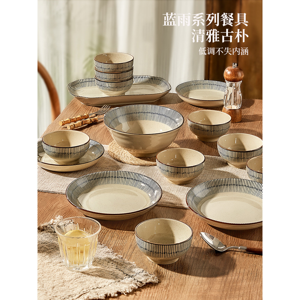 Set Pinggan Pinggan Seramik Underglaze untuk Kegunaan Rumah 2025 ...