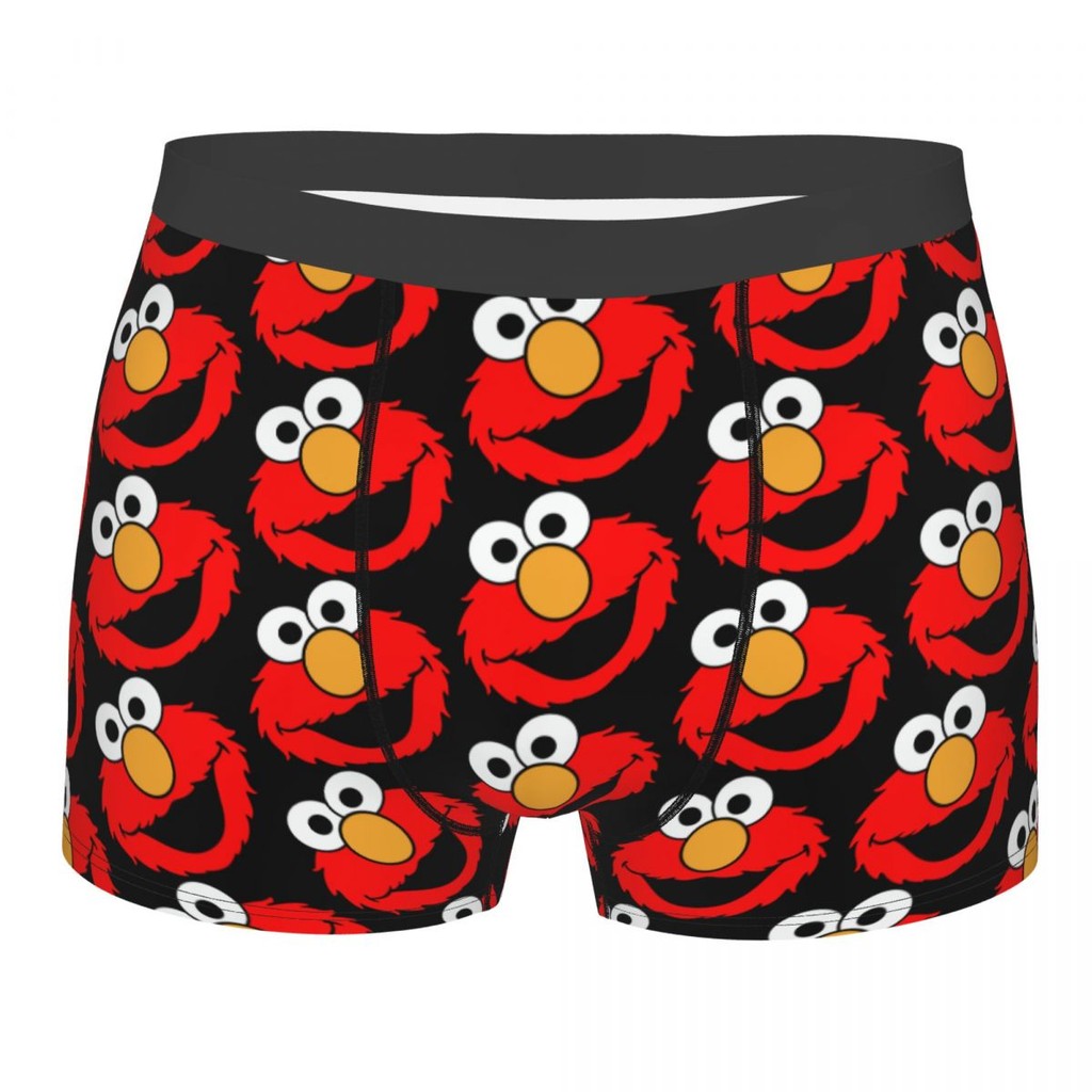 Cool Elmo Face Shorts Panties Men's Panties Comfortable Sesame Street ...