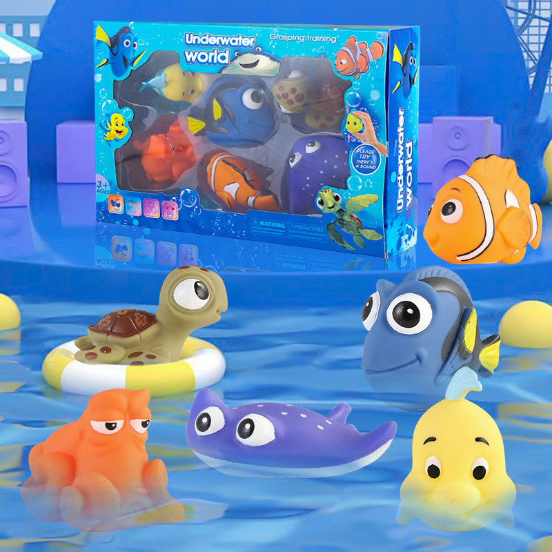 New Doll Clownfish Playing in Water Pinch Scream Finding Nemo Vinyl ...