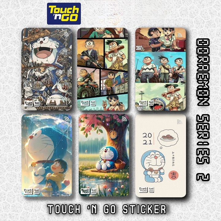 ( Doraemon Series ) Touch n Go Card Sticker Cover TNG / MASTER / VISA ...