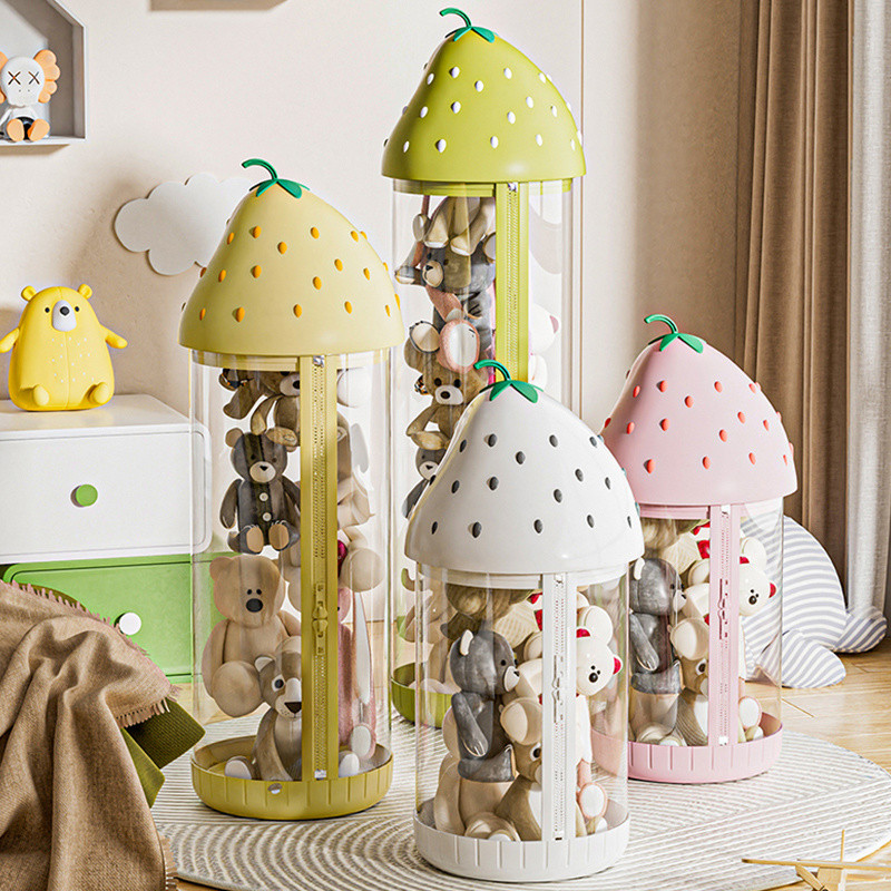 [3988 People Praise] Doll Storage Bucket Transparent Zipper Style ...