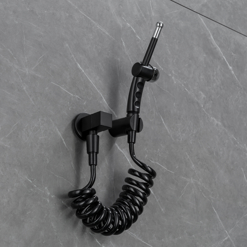 Pistol Sembur Hitam Pancuran Pancuran Bertekanan Faucet Bidet Penyembur ...
