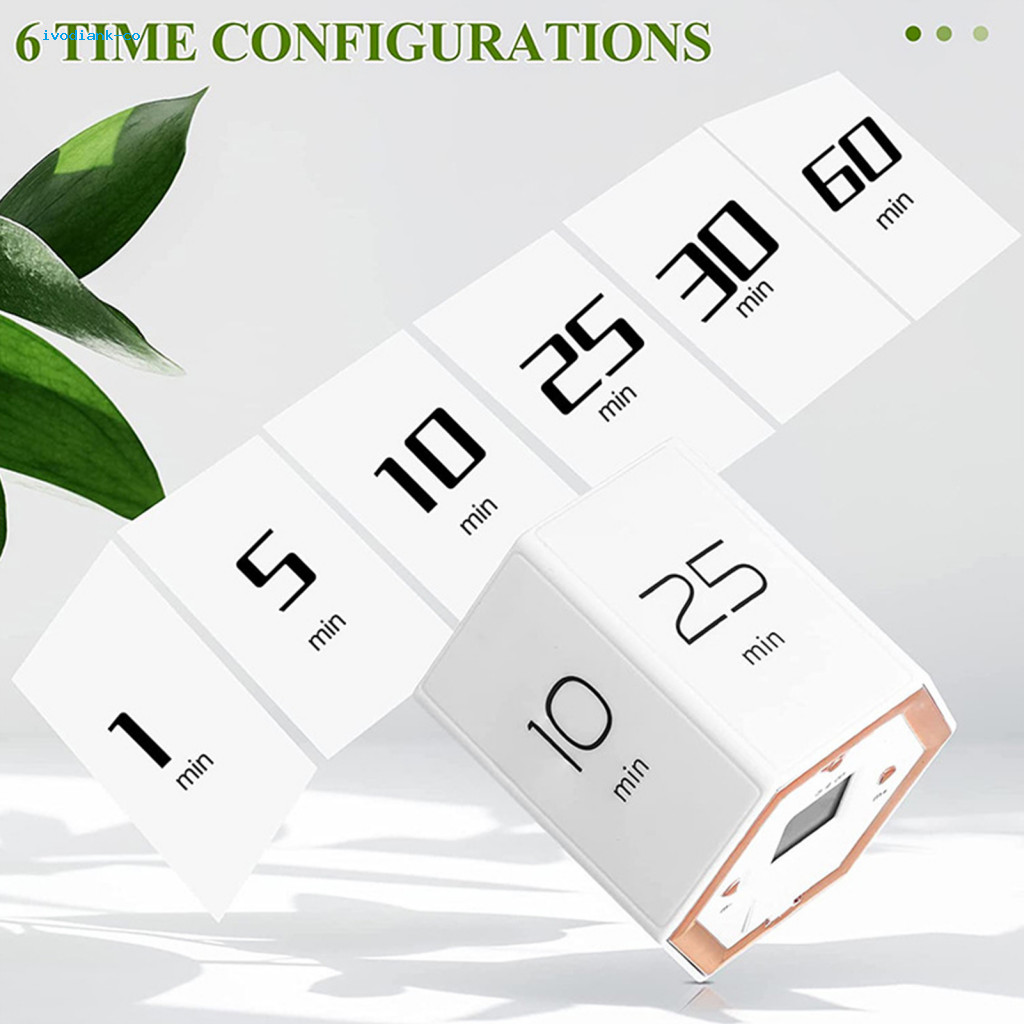 ivodiank Travel Companion Timer Automatic Countdown Timer Hexagon Desk Timer with Led Display ...