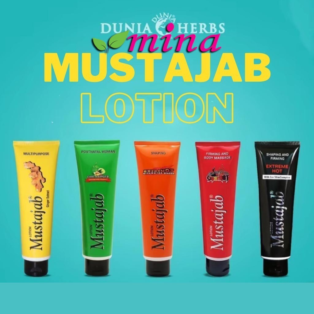 MUSTAJAB Losyen 130ml/65ml Dunia Herbs HQ Ori Lotion Panas Extra Super ...