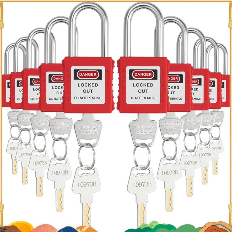 Lockout Tagout Locks Set,10 PCS Safety Lockout Padlocks,Lock Out Tag ...