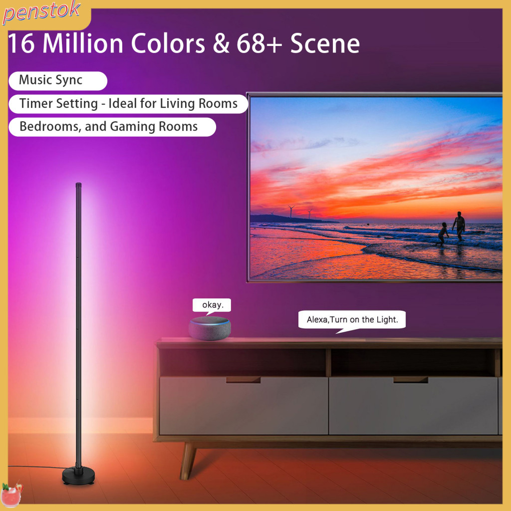 PEN| Rgb Floor Lamp Mood Lighting Corner Lamp Smart Rgb Led Corner Lamp ...
