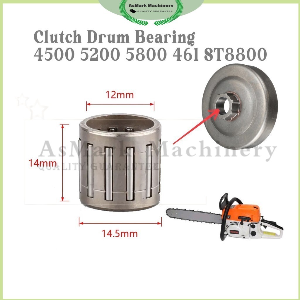 Sprocket Needle bearing Chainsaw 4500 5200 5800 45cc 52cc 58cc Tokai ...