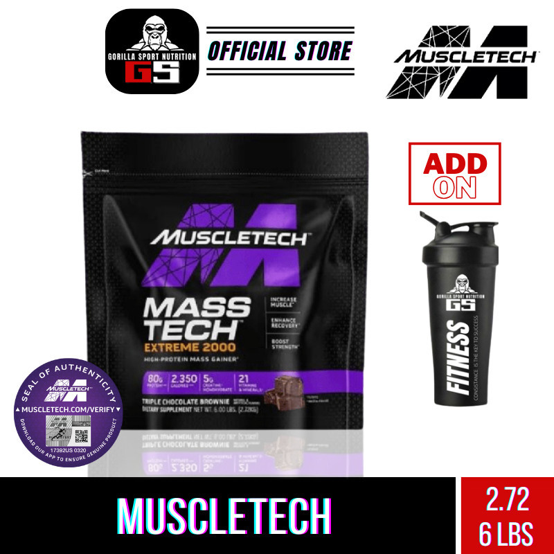 MuscleTech MassTech Extreme 2000 High Protein Food For Weight Gainer 2 ...