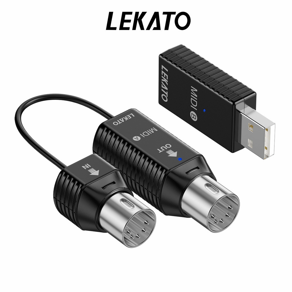 LEKATO Wireless MIDI Adapter Bluetooth5.0 Low Latency 5 PIN for ...