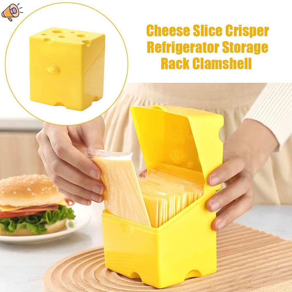 Sliced Cheese Holder Butter Block Storage Container Cheese Slice ...
