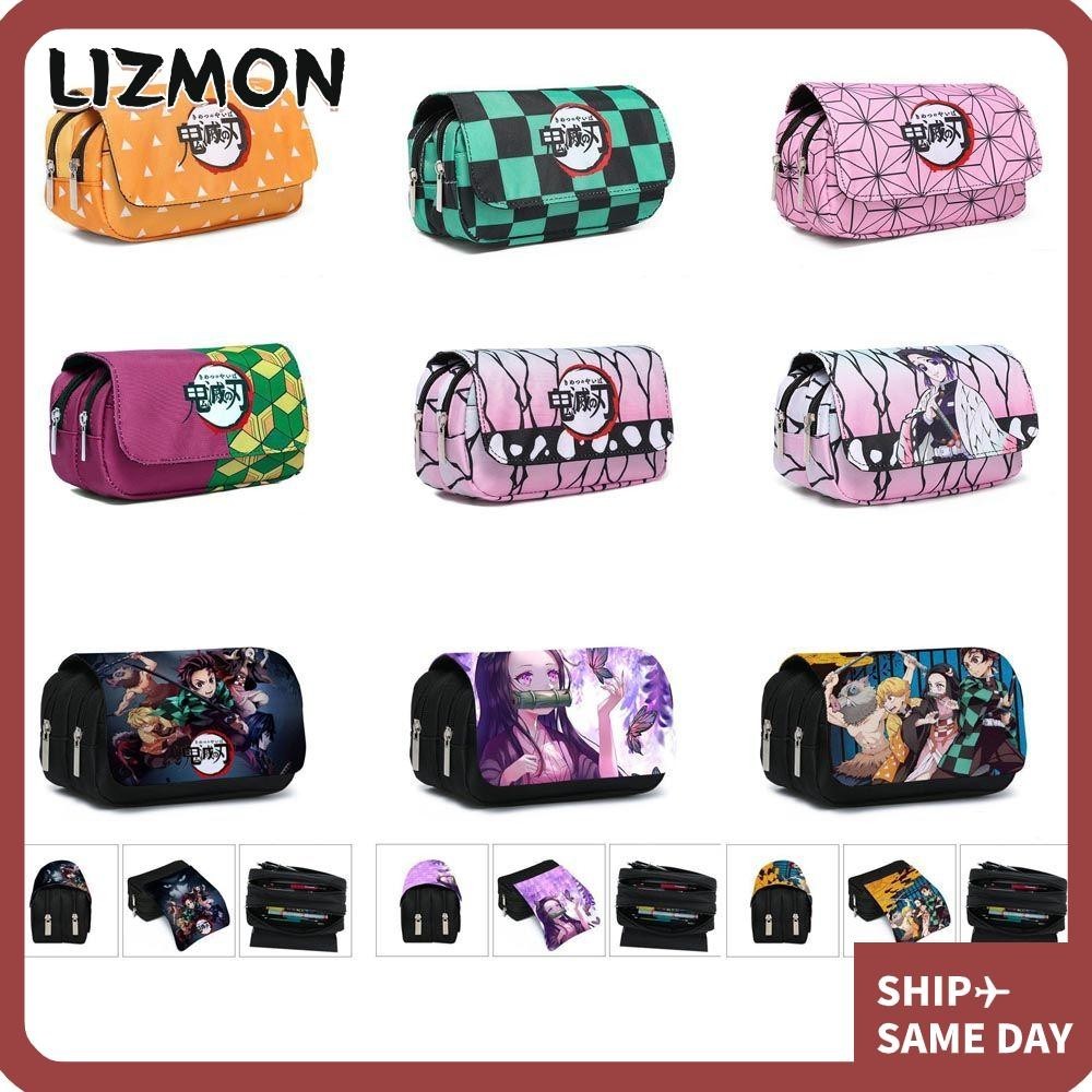 LIZMON Demon Slayer Pencil Bag Stationery Holder Office & School ...