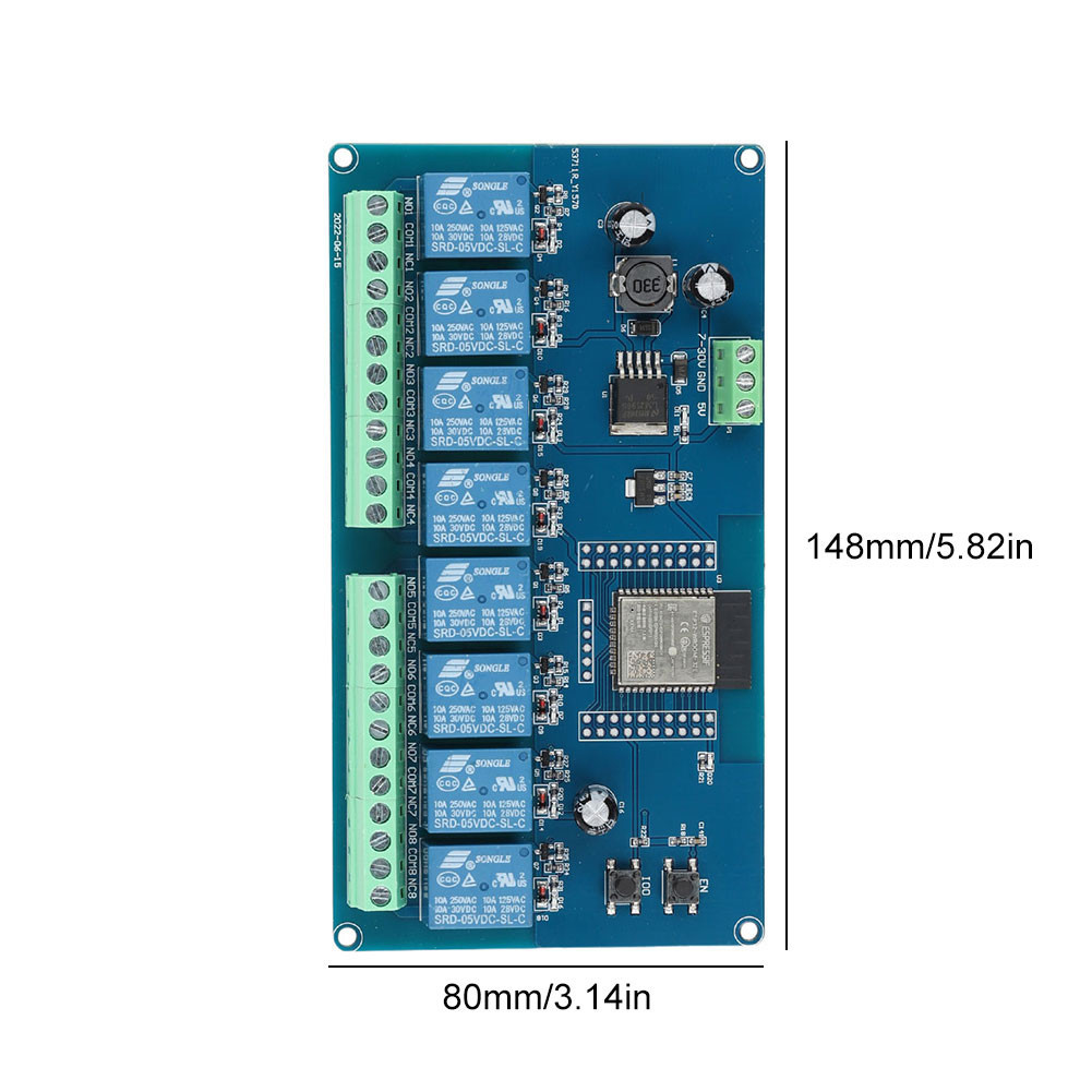 Rain ESP32 WIFI Bluetooth-compatible BLE Relay Module 1/2/8 Channel Power Supply Module ESP32 ...