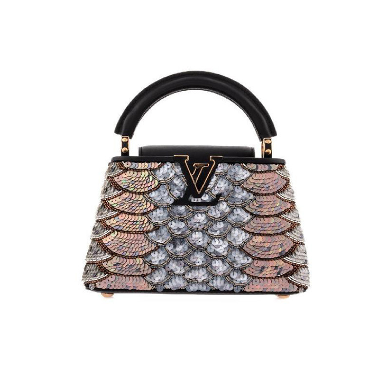 Luxury Brand 2024 New Women's Bag Classic Small Sequin Trapezoidal ...