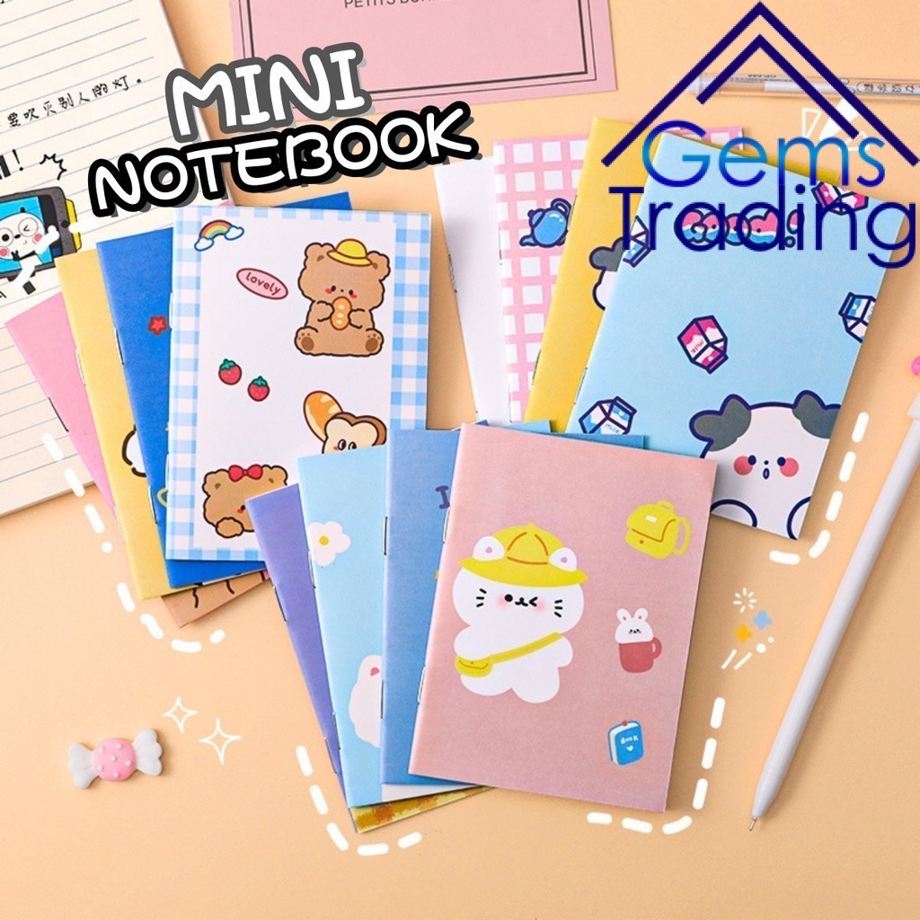(1 PCS) Cute Design Mini Notebook Portable Memo Pad Pocket Notepad Kids ...