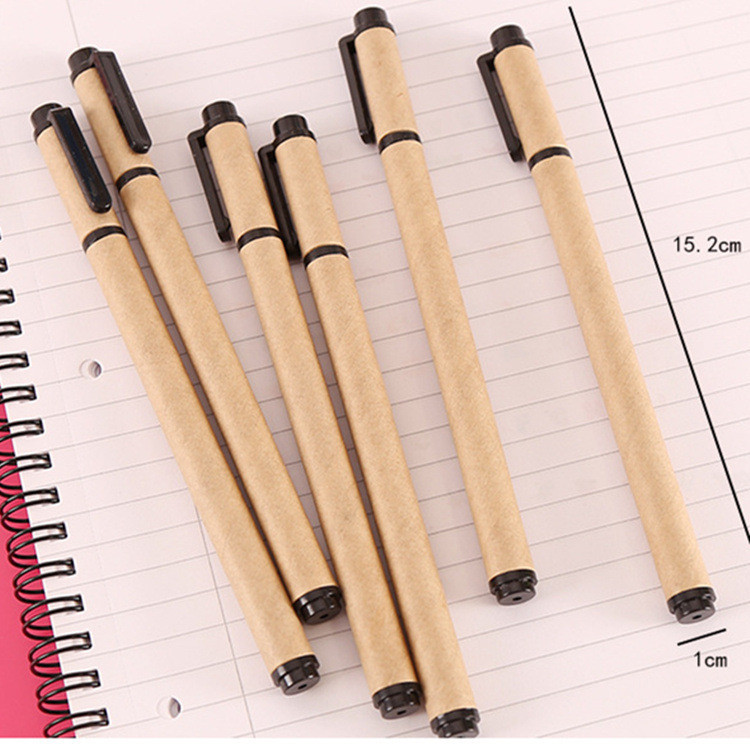 Simple Environmentally Friendly Kraft Paper Tube Gel Pen Insert Sleeve ...