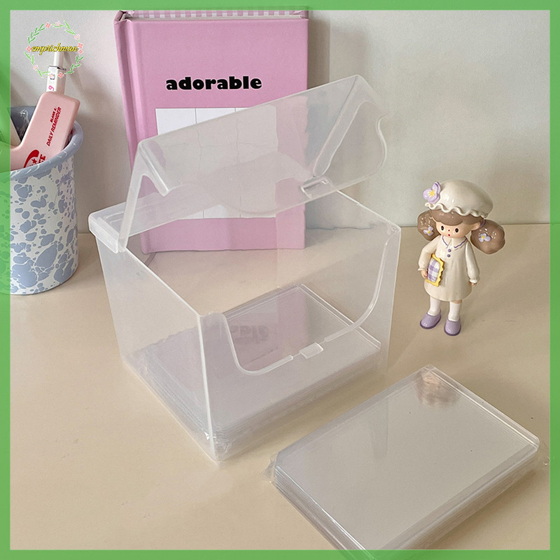 EPMN> Photocards Storage Box Stickers Korea Idol Card Holder Desk ...