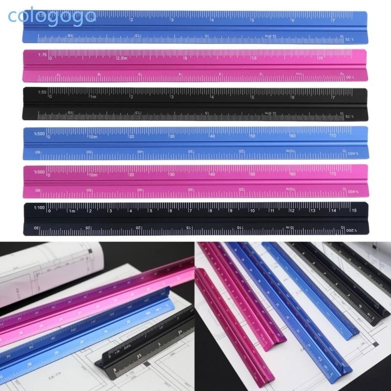 COLO Building Ruler Mechanical Drafting Ruler Metric Engineer Ruler for ...