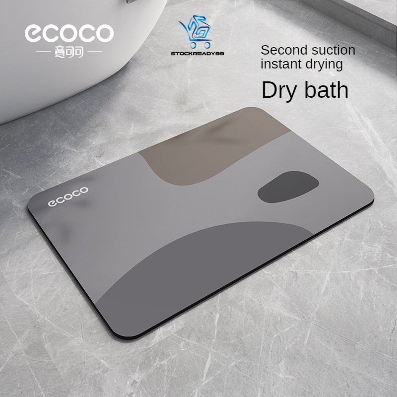 SR99. ECOCO Luxury Bathroom Floor Mat - Ultra Soft and Water-absorbent - Non-slip Design (Size ...