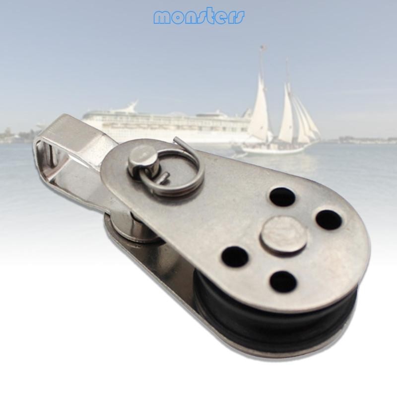 Mon Stainless Steel Pulley 25mm Single Wheel Pulley Lifting Rope Pulley ...