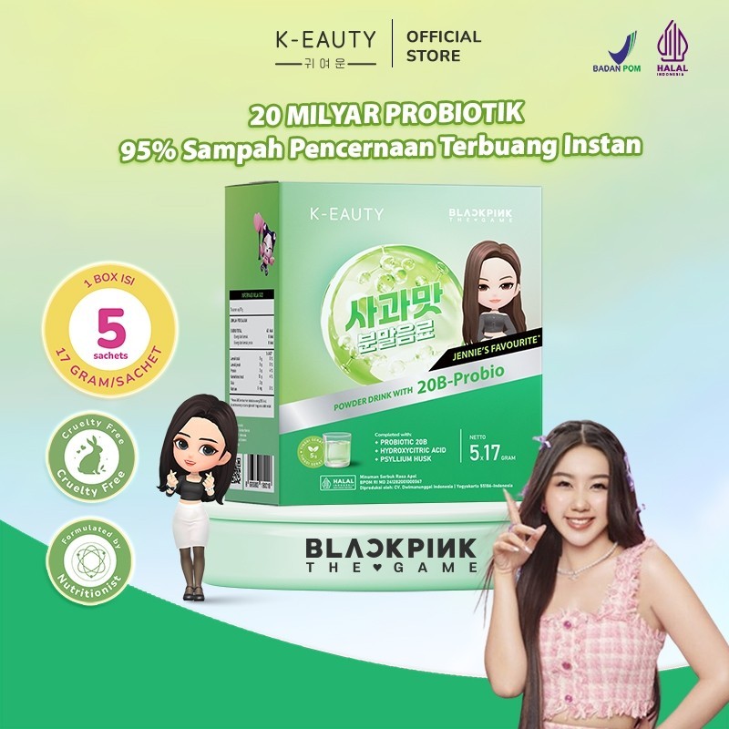 K-eauty Fiber 20B-Probio X Blackpink The Game | High Fiber And Probiotic Drinks | 100% Smooth ...