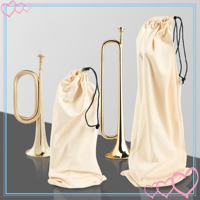 [meteorbdMY] Brass Bugle Instruments Bag,Gold Bugle Organizer,Brass ...