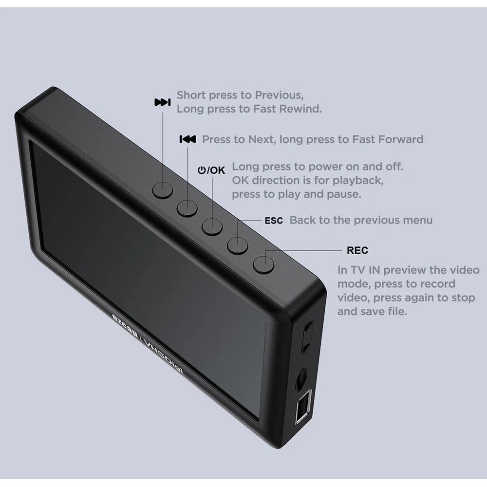 Ezcap180 RCA AV Recorder VHS Digitizer Analog Video To Digital Video ...